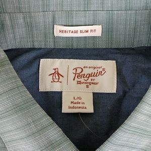 Original Penguin | Shirts | Penguin Mens Heritage Slim Fit Shirt | Poshmark